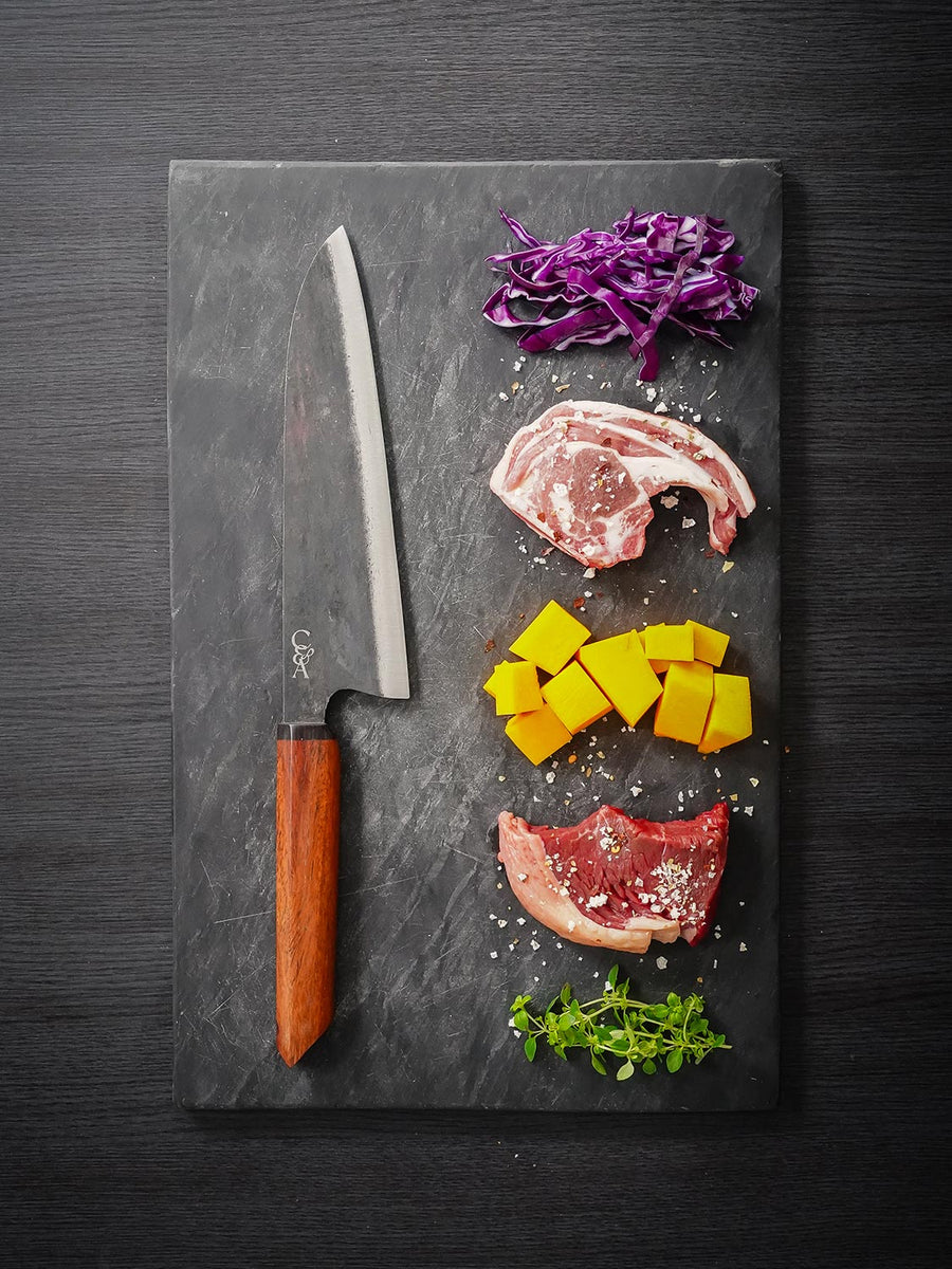 Adam - 21cm Santoku Carbon Steel Kitchen knife – Cain and Abel